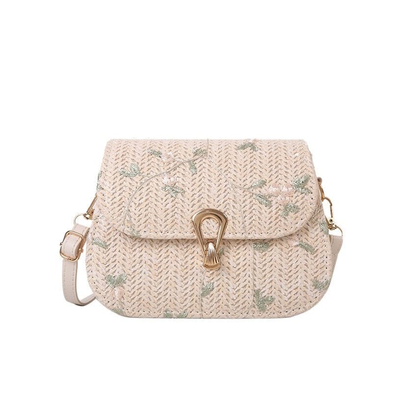 Women's White Straw Purse | The Store Bags